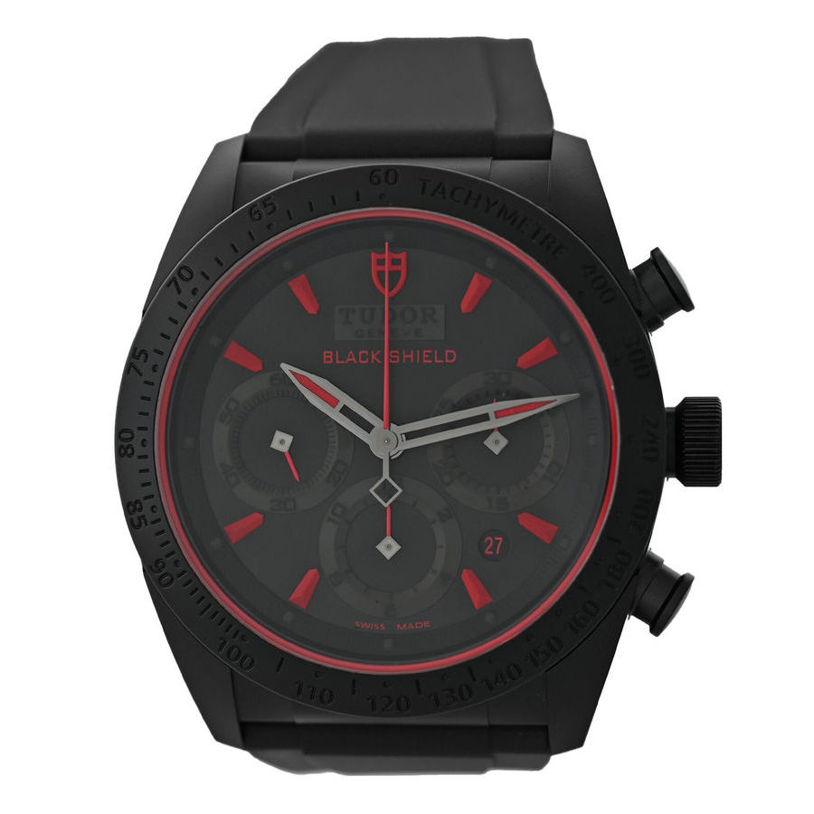 Tudor Pre-owned Tudor Fastrider Black Shield Chronograph Automatic ...