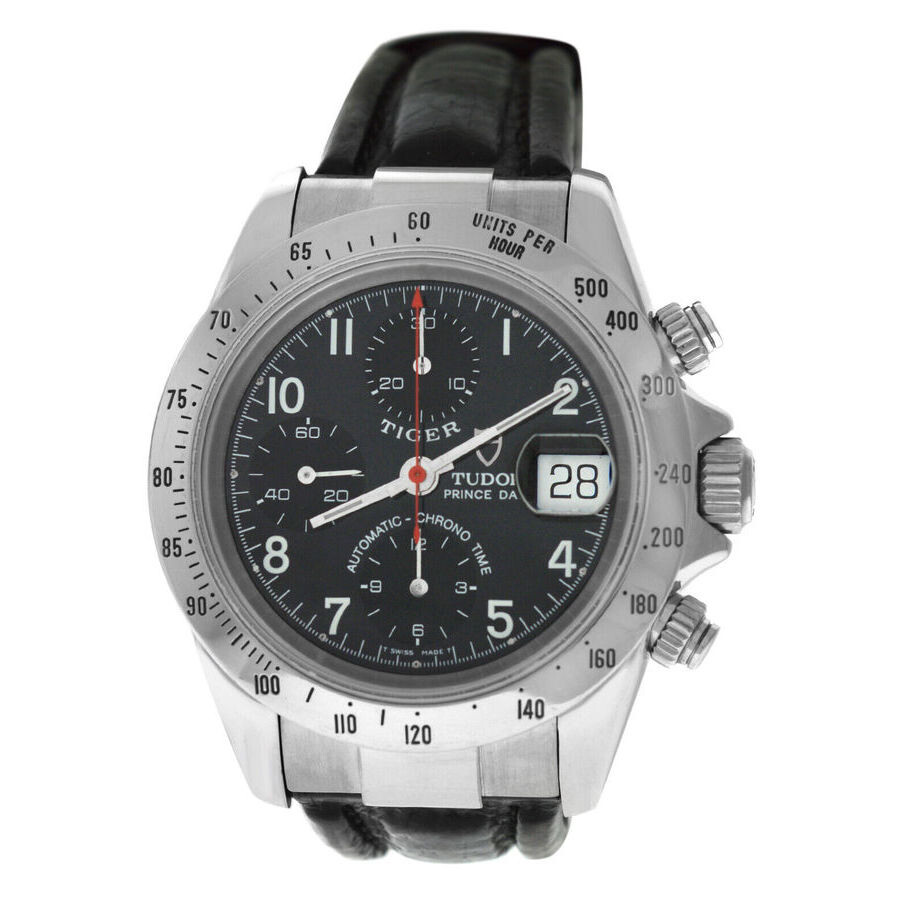 Tudor Pre-owned Tudor Prince Date Tiger Chronograph Automatic Black Dial Men's Watch 79280P30 ...
