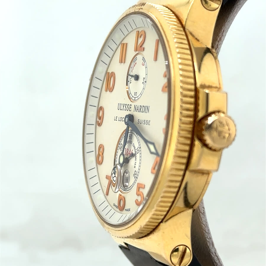 Ulysse Nardin Pre-owned Ulysse Nardin Maxi Marine Automatic Chronometer Men's Watch 266-66-3 ...