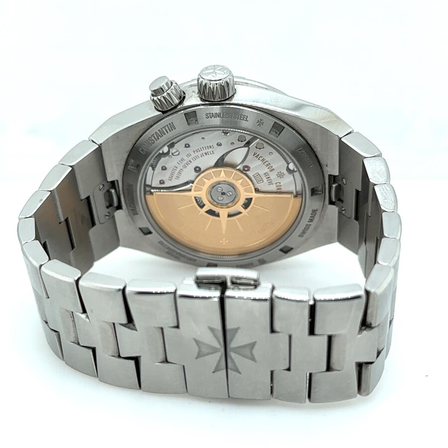 Vacheron Constantin Pre-owned Vacheron Constantin Overseas Dual Time Silver Dial Men's Watch ...