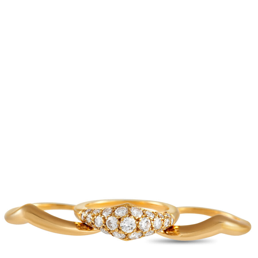 Van Cleef & Arpels Pre-Owned Van Cleef Arpels 18K Yellow Gold 0.90 ct ...