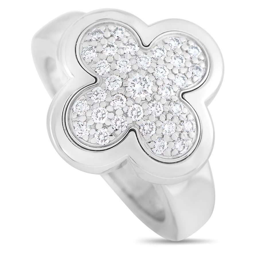 Van Cleef & Arpels Pre-Owned Van Cleef Arpels Pure Alhambra 18K White ...