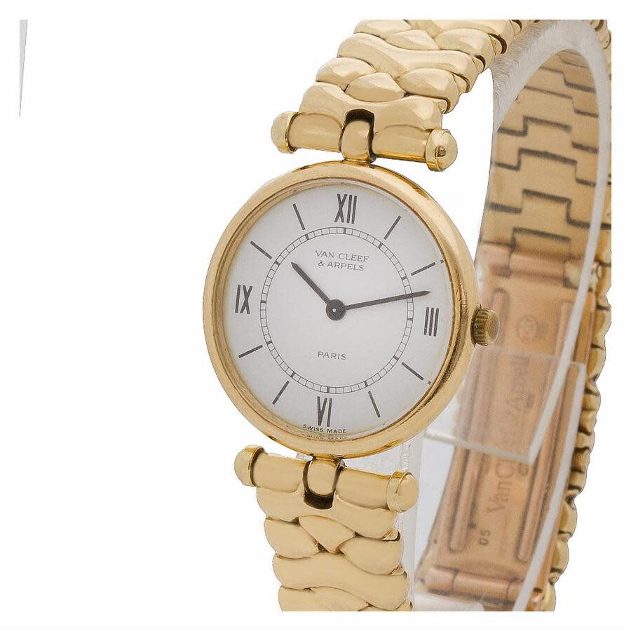 Van Cleef & Arpels Pre-owned Van Cleef Classic Quartz White Dial Ladies ...