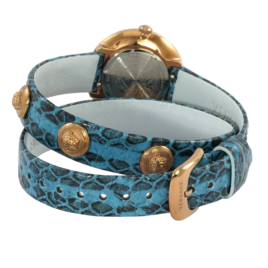 Versace Pre-owned Versace Medusa Stud Icon Quartz Rose Gold Dial Ladies ...