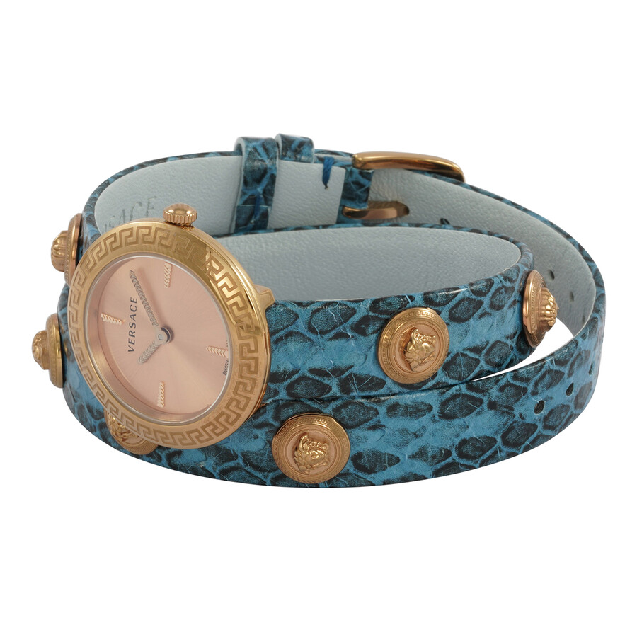 Versace Pre-owned Versace Medusa Stud Icon Quartz Rose Gold Dial Ladies ...