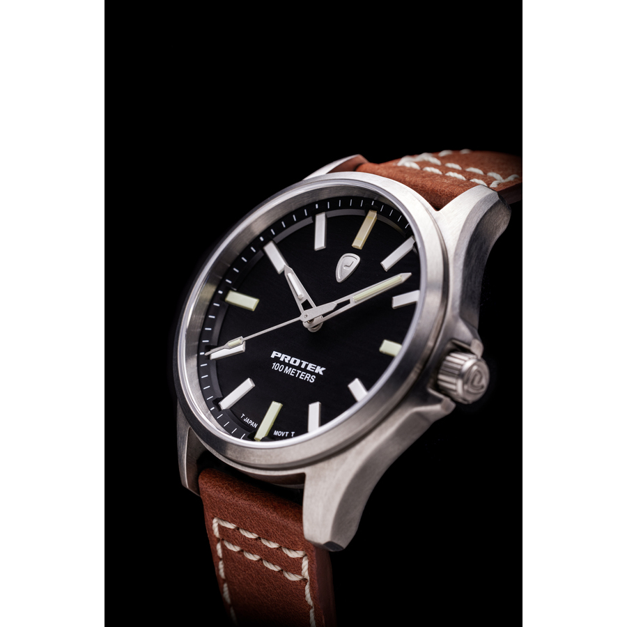 Protek Field 3000 Quartz Black Dial Men's Watch PT3001 810183017159 ...