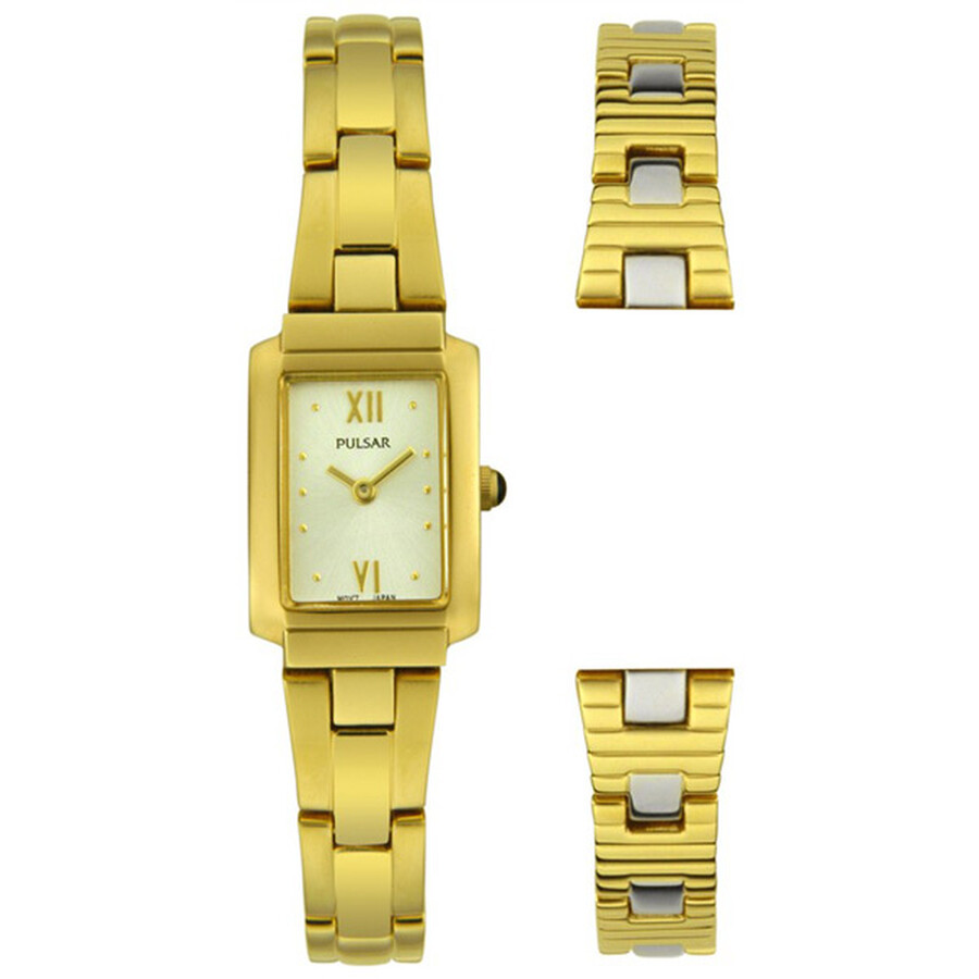 Pulsar Ladies Double Time Watch PEX538X9 - Watches - Jomashop