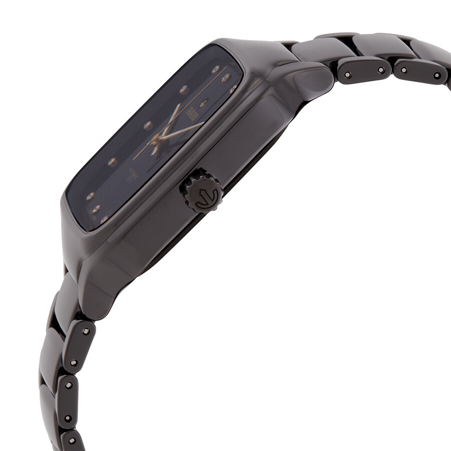 Rado Automatic Diamond Black Dial Unisex Watch R27078702 - Watches ...