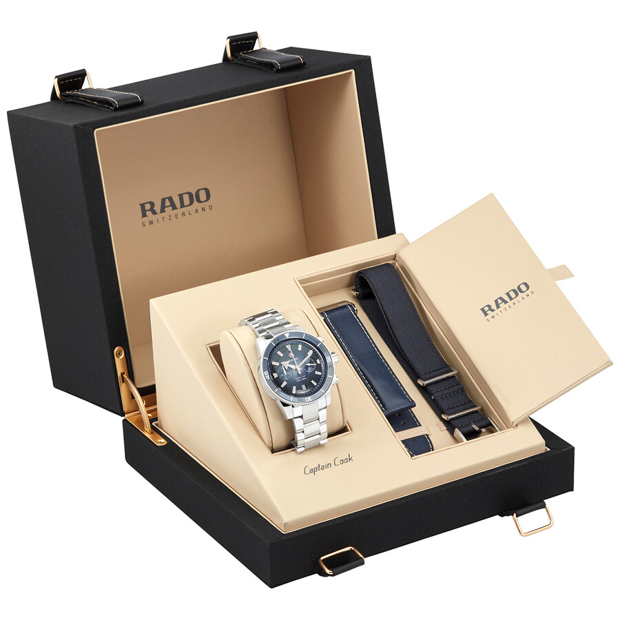 Rado Captain Cook Automatic Blue Dial Men's Watch R32145208 - Watches ...