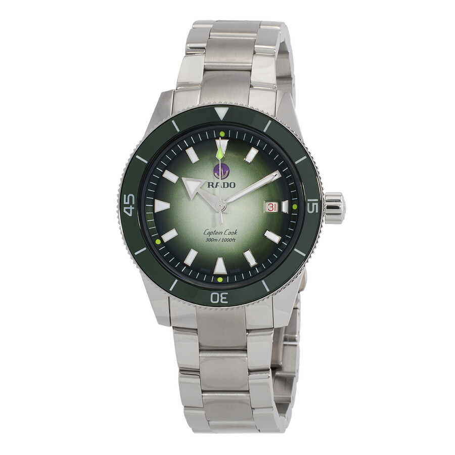 Rado Captain Cook x Cameron Norrie Automatic Green Dial Men's Watch ...