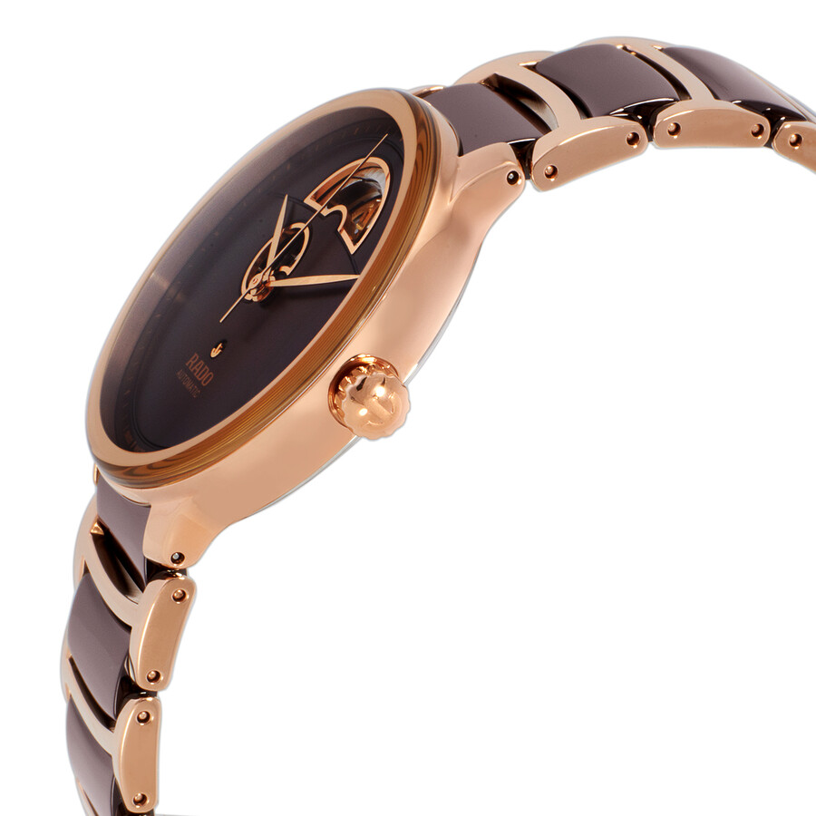 Rado Centrix Automatic Open Heart Brown Dial Unisex Watch R30013302 ...