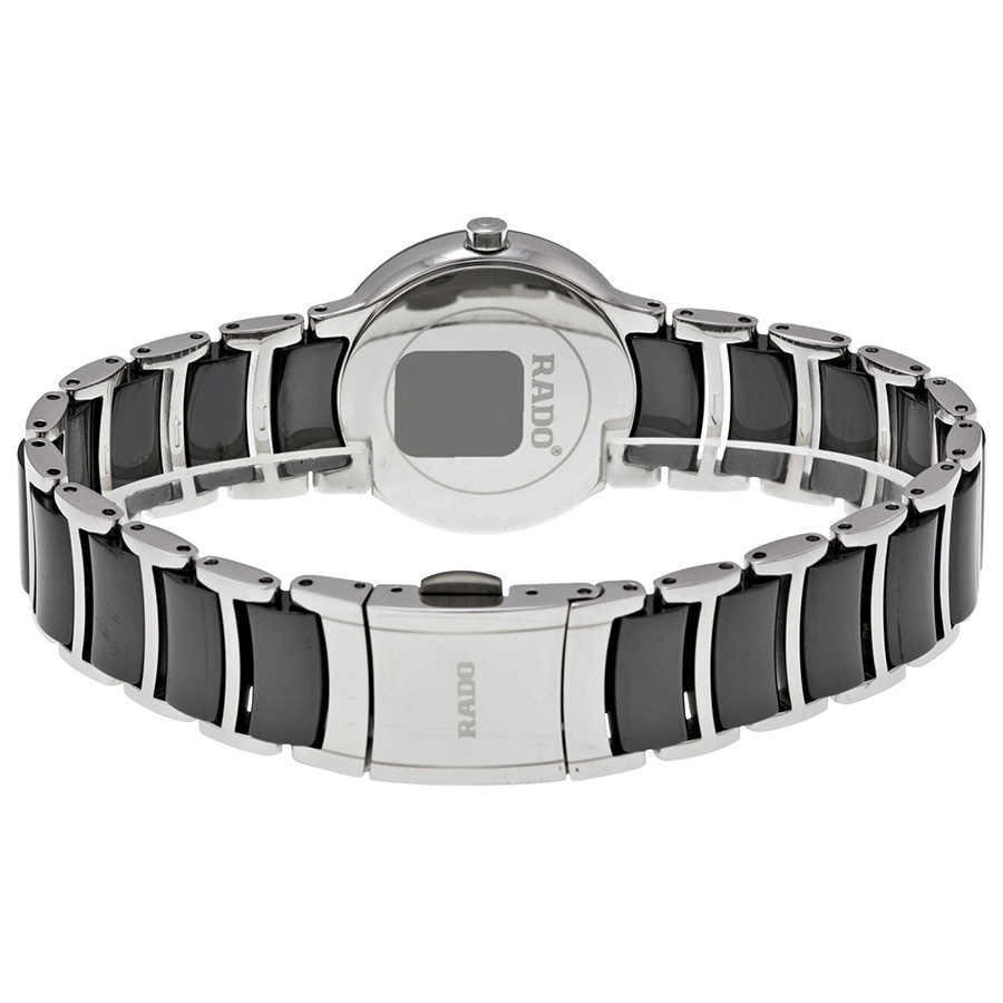 Rado Centrix Black Dial Two-tone Ceramic Ladies Watch R30935162 ...