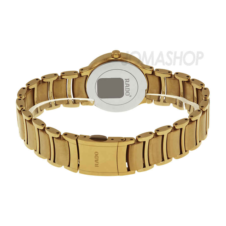 Rado Centrix Jubile Black Diamond Dial Gold-Plated Stainless Steel ...