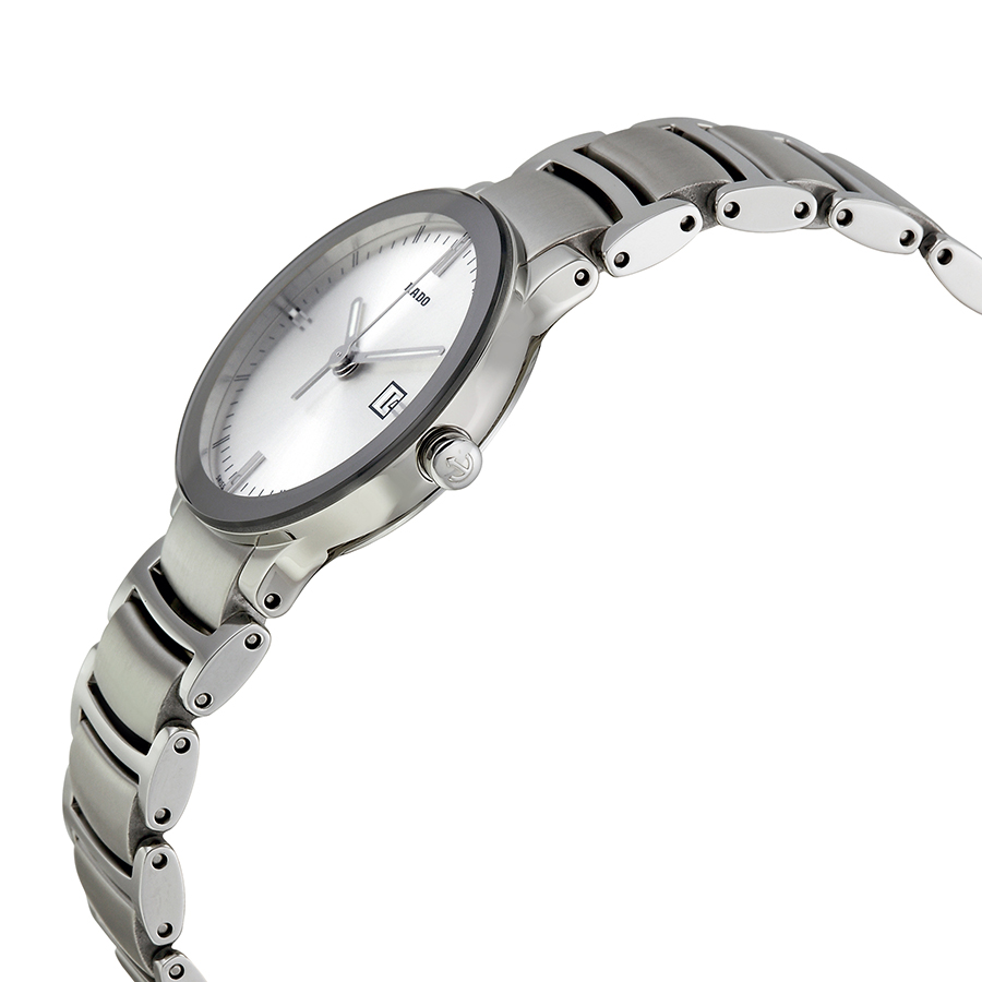 Rado Centrix Quartz Silver Dial Stainless Steel Ladies Watch R30928103 ...