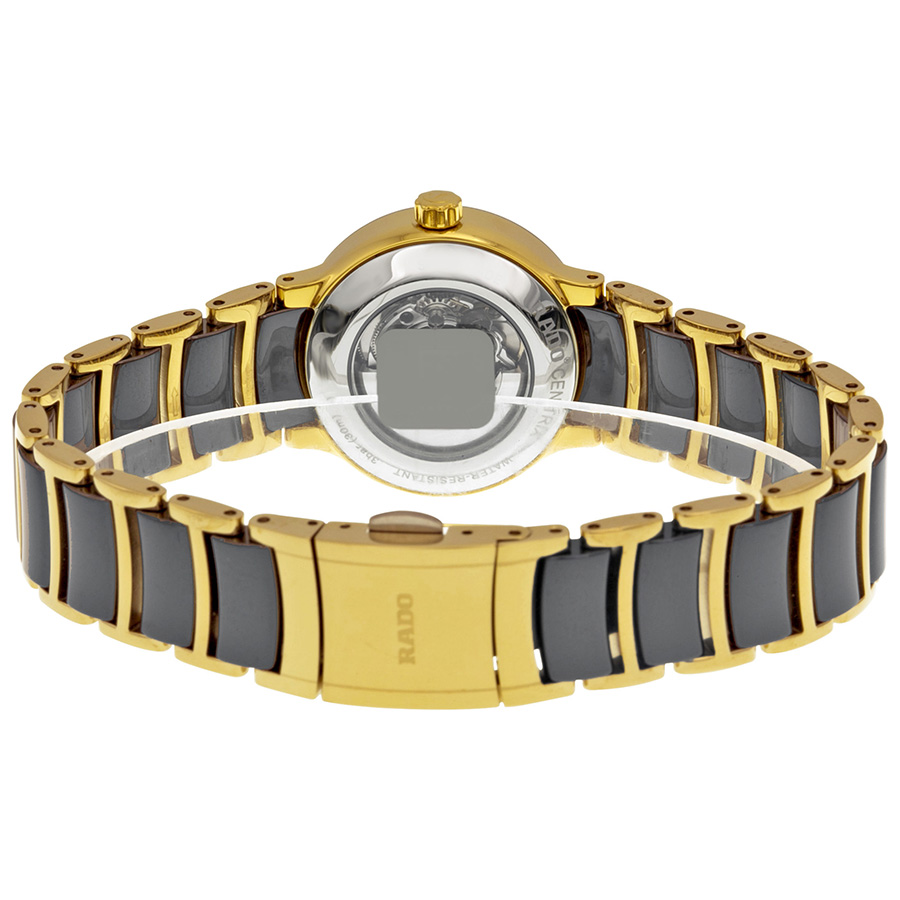 Rado Centrix S Automatic Black Dial Black Ceramic Ladies Watch ...