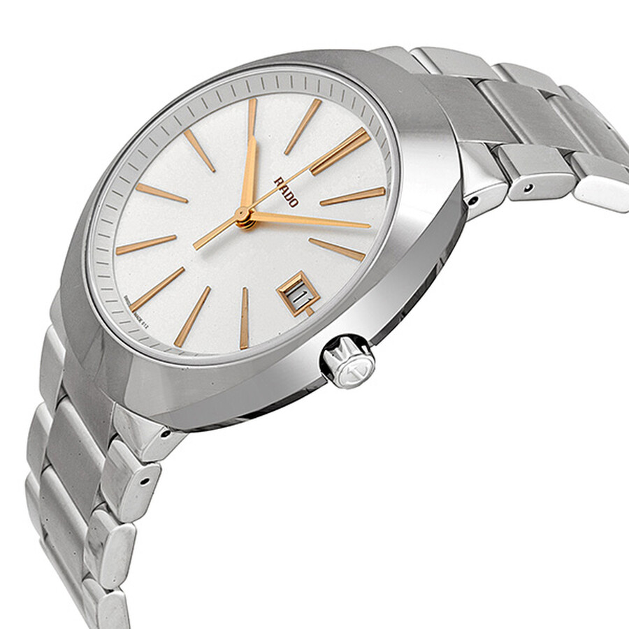 Rado D-Star XL White Dial Stainless Steel Men's Watch R15943123 ...