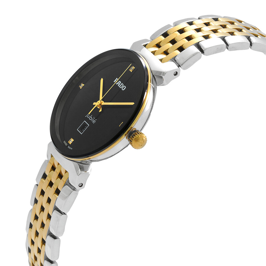 Rado Florence Quartz Diamond Black Dial Ladies Watch R48913703 ...