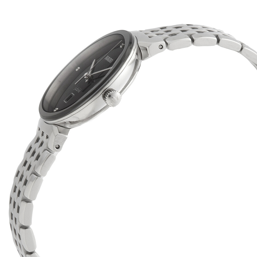 Rado Florence Quartz Diamond Black Dial Ladies Watch R48913713 ...