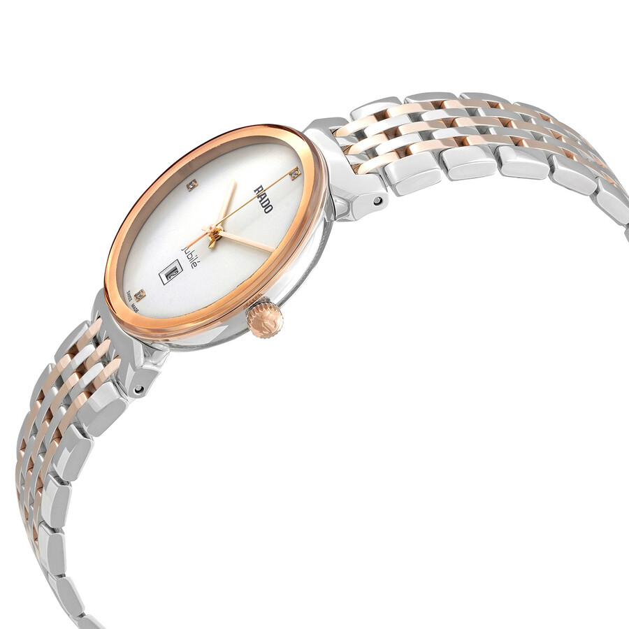 Rado Florence Quartz Diamond White Dial Ladies Watch R48913723 ...