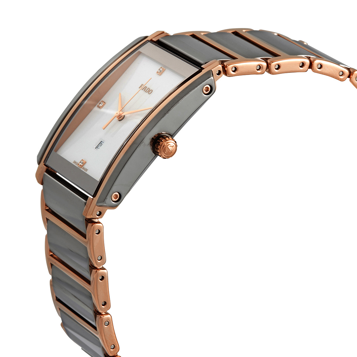 Rado Integral Diamonds Quartz White Dial Unisex Watch R20140712 ...