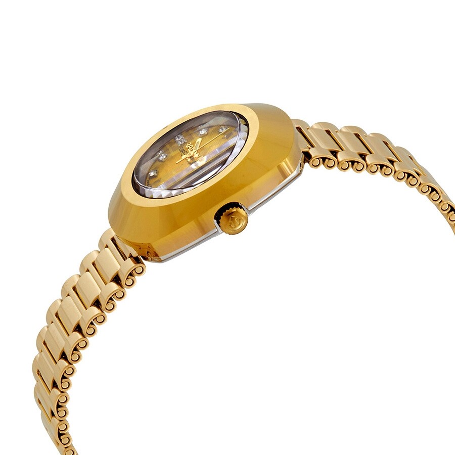 Rado The Original Automatic Gold Dial Ladies Watch R12416503 ...