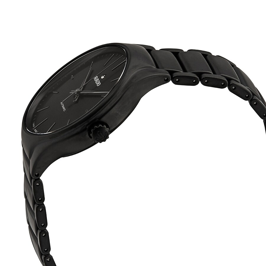 Rado True Automatic Black Dial Men's Watch R27071152 7612819051178 ...