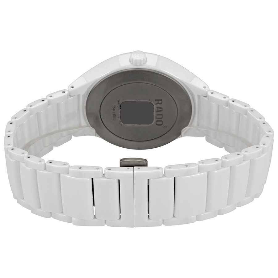 Rado True L White Dial Men's Ceramic Watch R27058012 7612819051161 ...