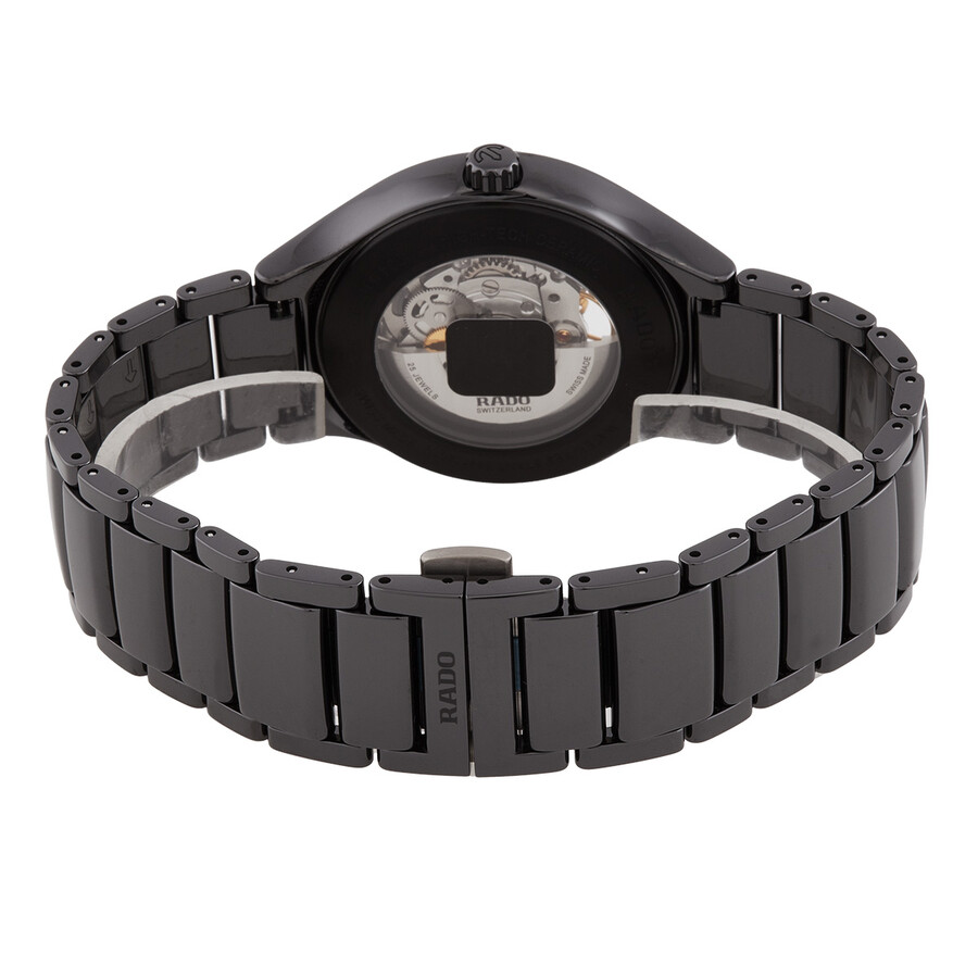 Rado True Round Secret Diamonds Automatic Black Dial Unisex Watch ...