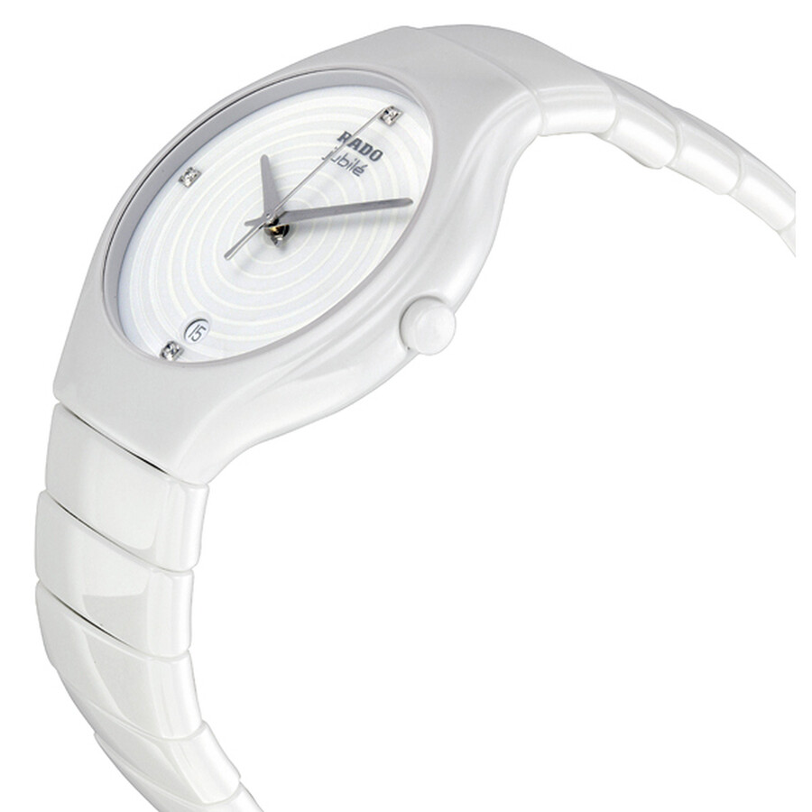 Rado True White Dial Creamic Ladies Watch R27695712 7612819034157 ...