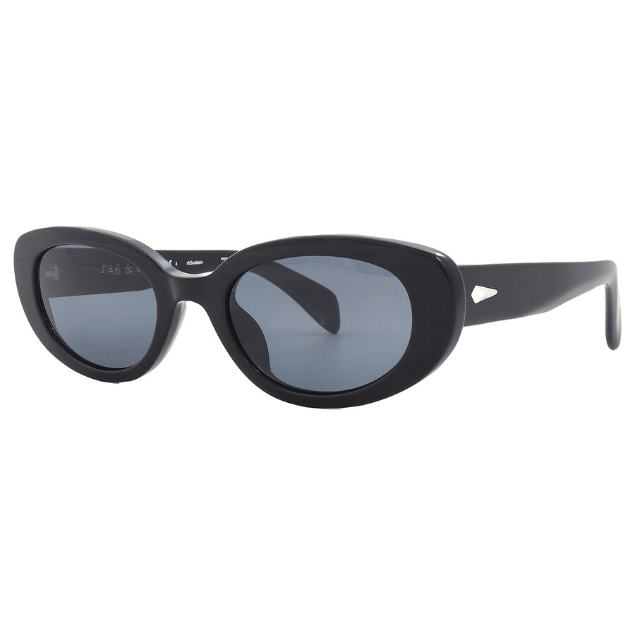 Rag And Bone Grey Oval Ladies Sunglasses RNB1061/S 0807/IR 52 827886065721 - Sunglasses - Jomashop