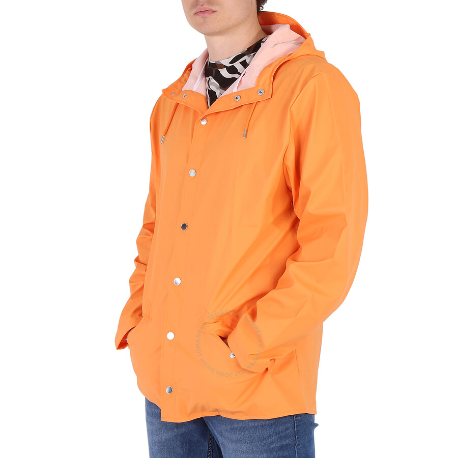Rains Orange Waterproof Lightweight Jacket, Size X-Small 12010 ORN ...