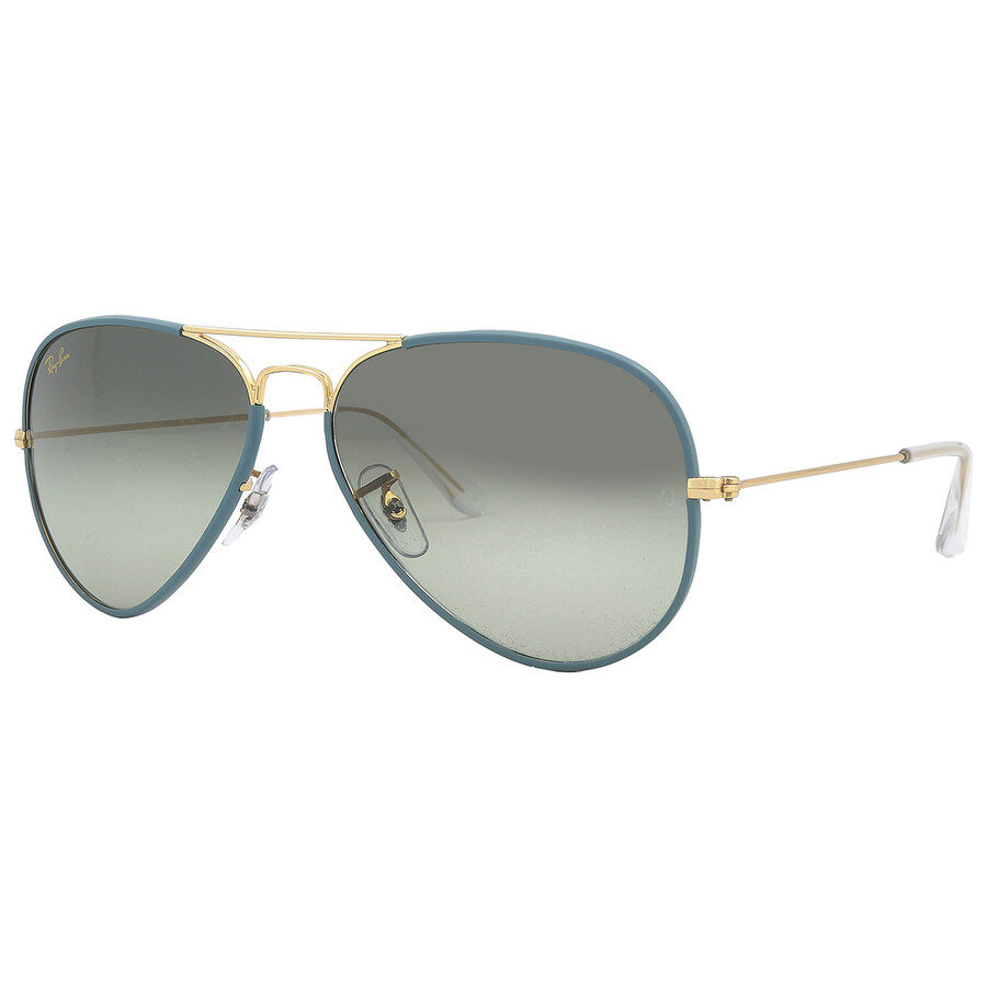 Ray-Ban Aviator Full Color Legend Green/Blue Gradient Unisex Sunglasses ...
