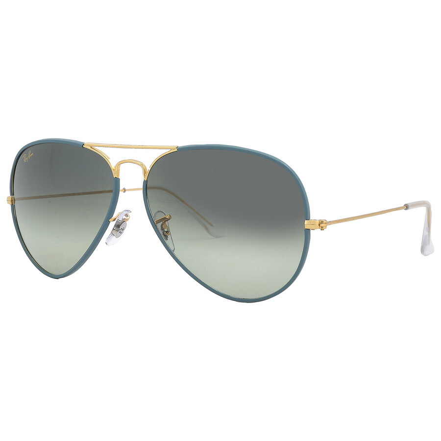 Ray-Ban Aviator Full Color Legend Green/Blue Gradient Unisex Sunglasses ...