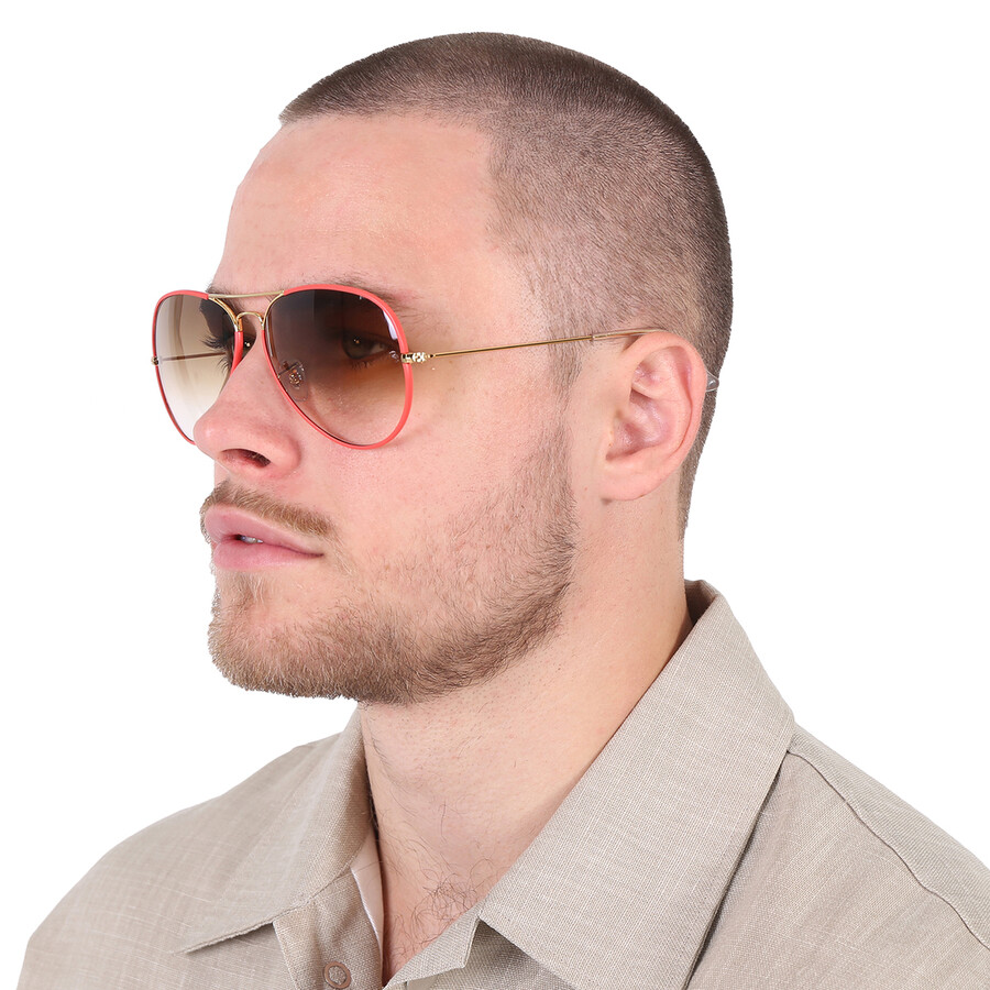 Ray-Ban Aviator Full Color Legend Light Brown Unisex Sunglasses ...