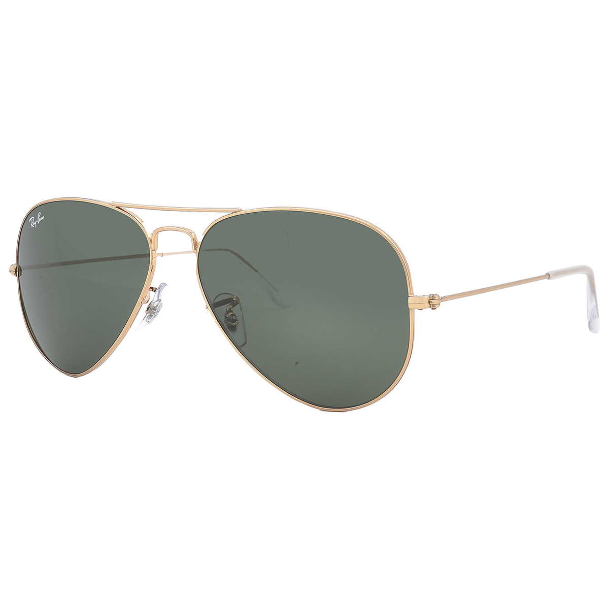Ray-Ban Aviator Rose Gold Green Pilot Unisex Sunglasses RB3025 920231 ...
