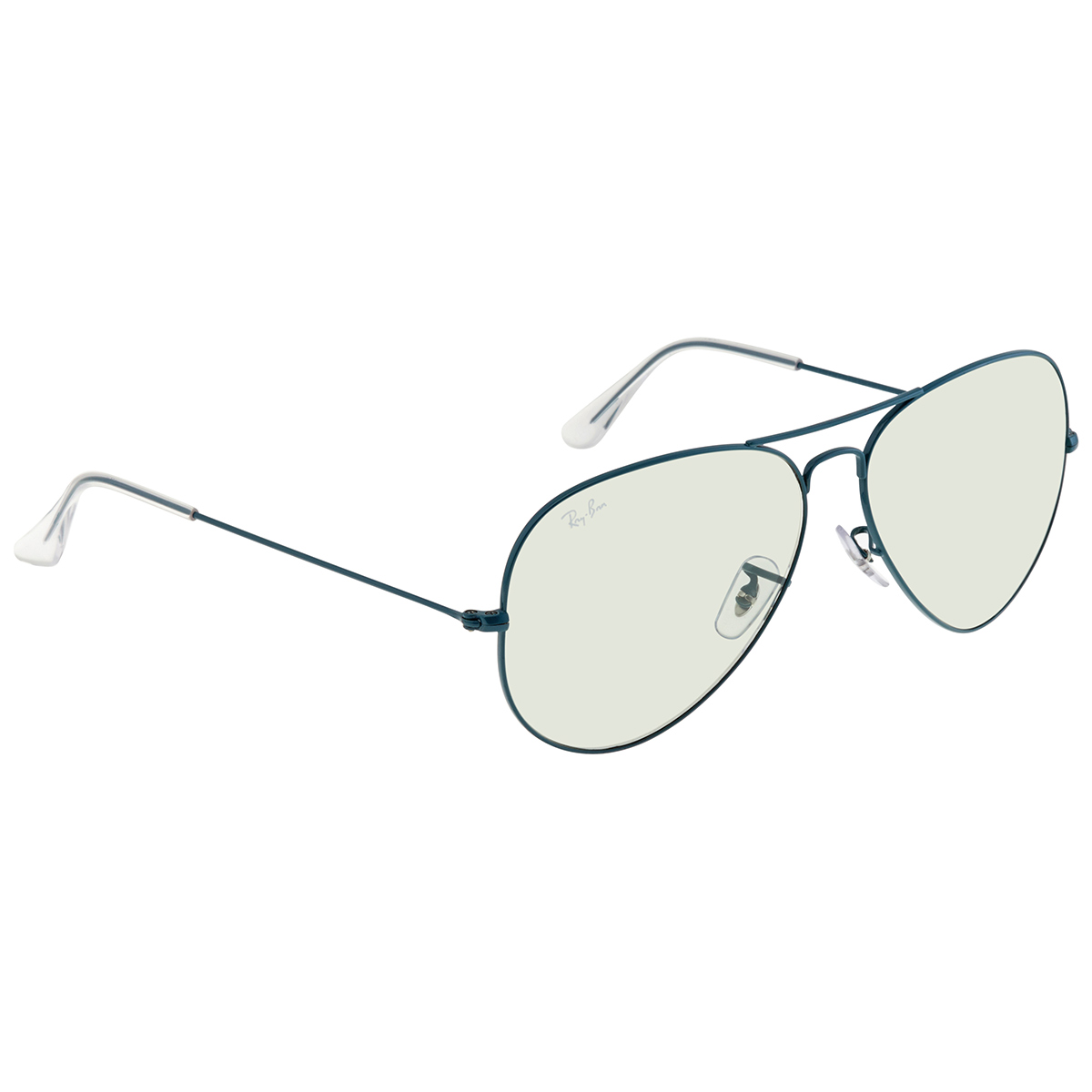 Ray-Ban Aviator Solid Evolve Green/Blue Photochromatic Unisex ...
