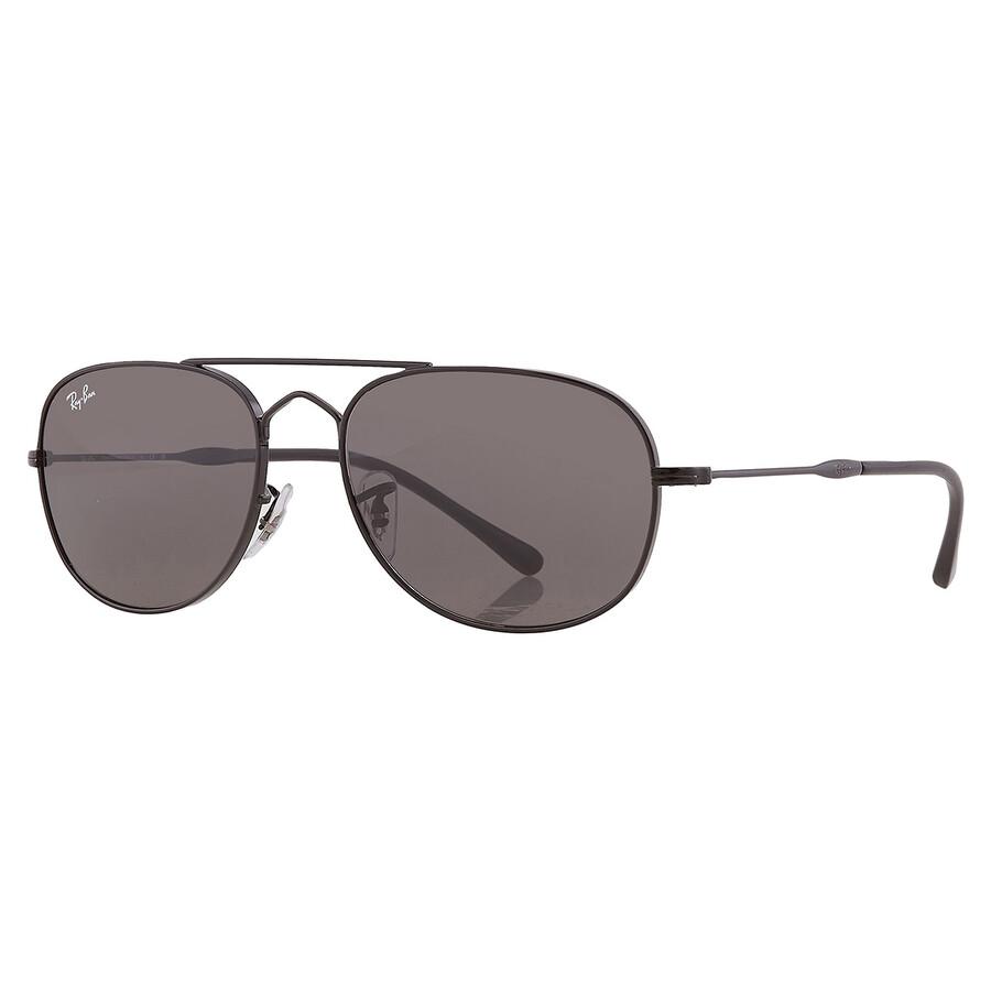 Ray-Ban BAIN BRIDGE Dark Grey Pilot Unisex Sunglasses RB3735 002/B1 57 ...