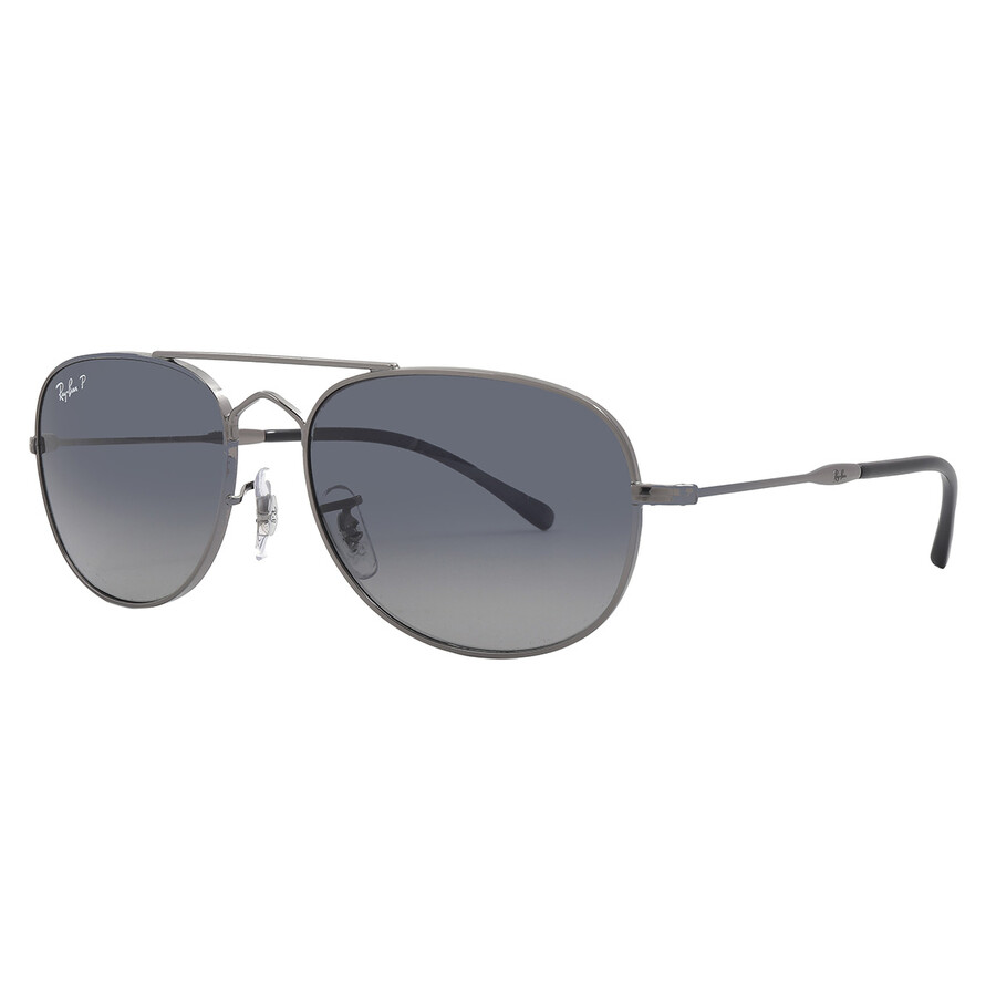 Ray-Ban BAIN BRIDGE Polarized Blue Gradient Pilot Unisex Sunglasses ...