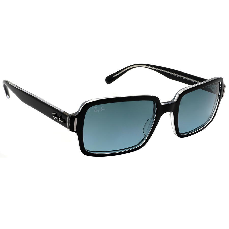 Ray-Ban Benji Blue Gradient Grey Rectangular Unisex Sunglasses RB2189 ...