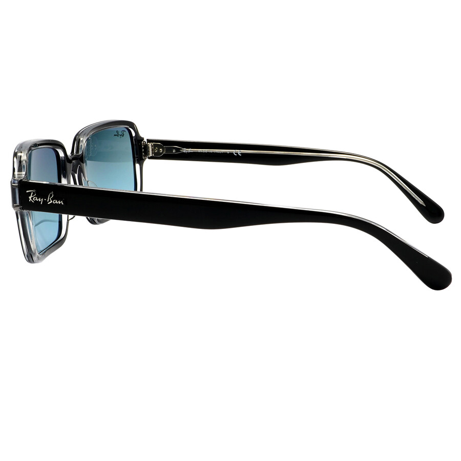 Ray-Ban Benji Blue Gradient Grey Rectangular Unisex Sunglasses RB2189 ...