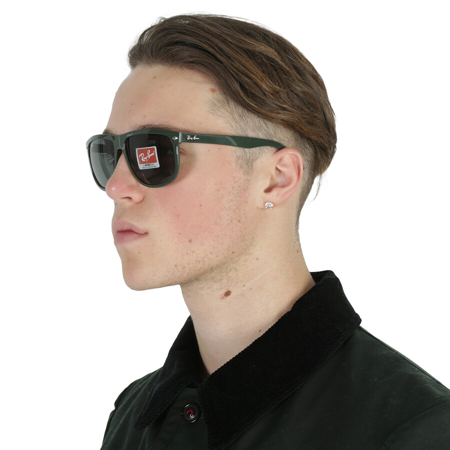 Ray-Ban Boyfriend Dark Green Square Men's Sunglasses RB4147 671931 60 ...