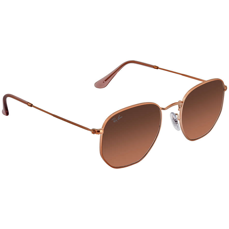 Ray-Ban Brown Gradient Aviator Sunglasses RB3548N 9069A554 ...