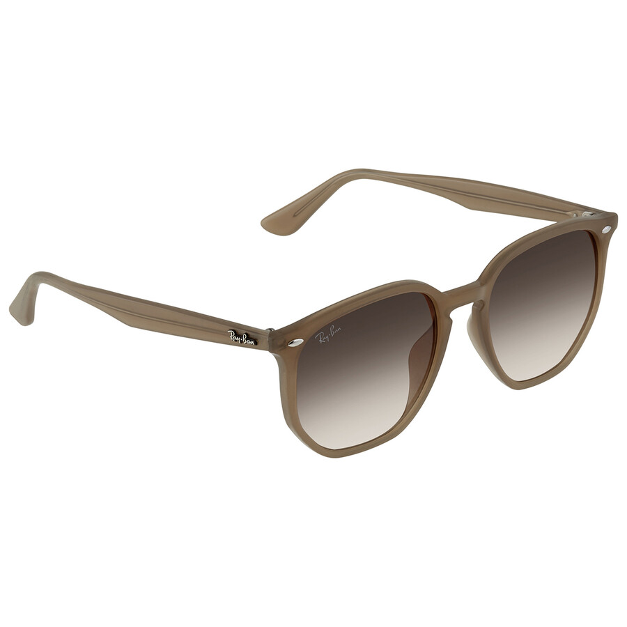 Ray-Ban Brown Gradient Geometric Unisex Sunglasses RB4306F 616613 54 ...