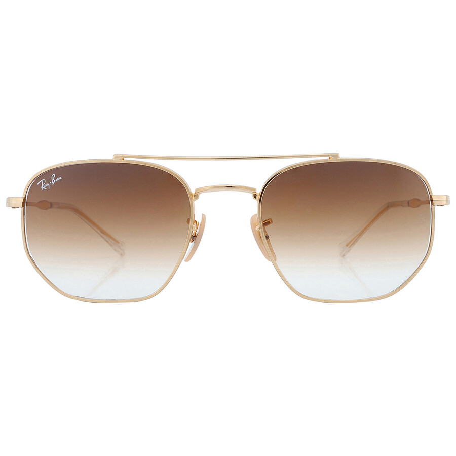 Ray-Ban Brown Gradient Irregular Unisex Sunglasses RB3707 001/51 54 ...