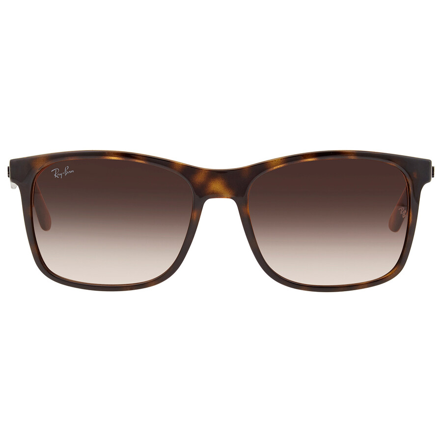 Ray-Ban Brown Gradient Rectangular Men's Sunglasses RB4232 710/13 57 ...