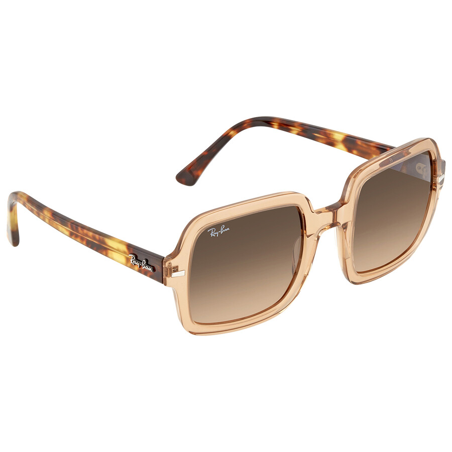 Ray-Ban Brown Gradient Square Ladies Sunglasses RB2188 130143 53 ...