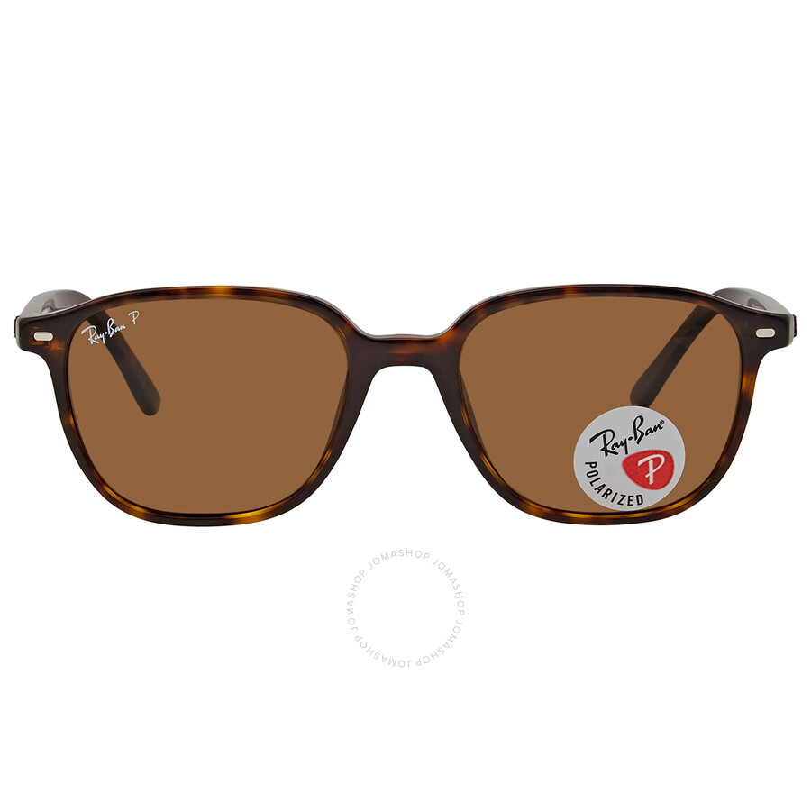 Ray-Ban Leonard Polarized Brown Square Unisex Sunglasses RB2193 902/57 ...