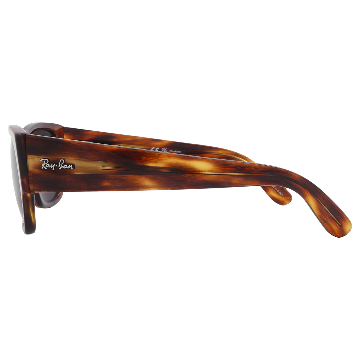 Ray-Ban Carlos Polarized Black Rectangular Unisex Sunglasses RB0947S ...