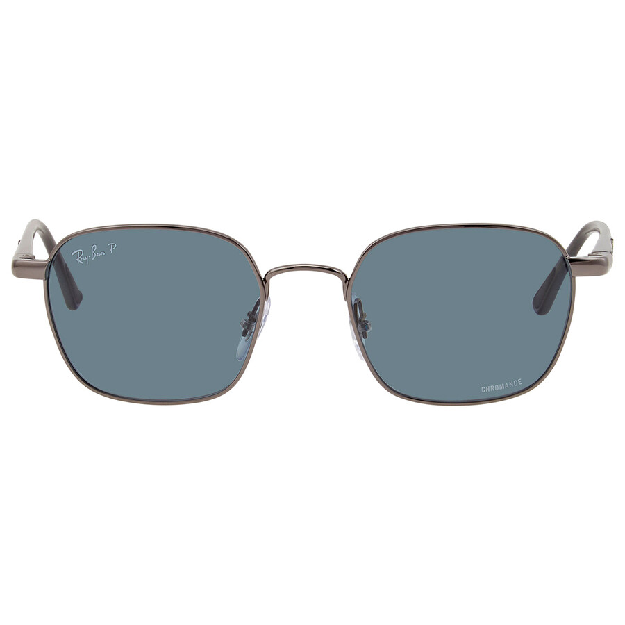 Ray-Ban Chromance Blue Polarized Square Men's Sunglasses ...