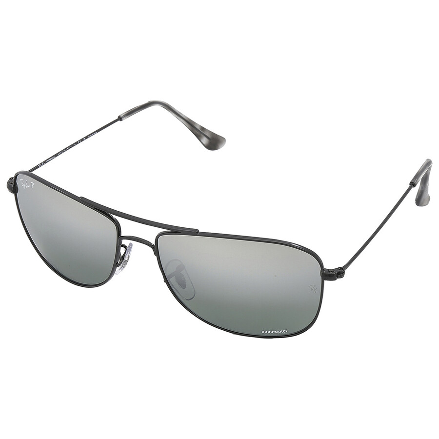 Ray-Ban Chromance Grey Rectangular Unisex Sunglasses RB3543 0025L 59 ...